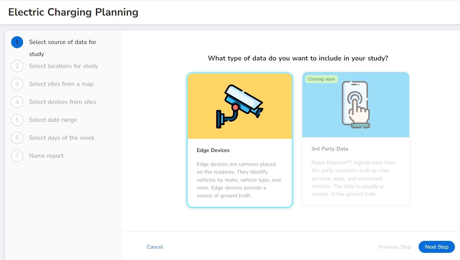 How do I generate and view an Electric Charging Planning report?