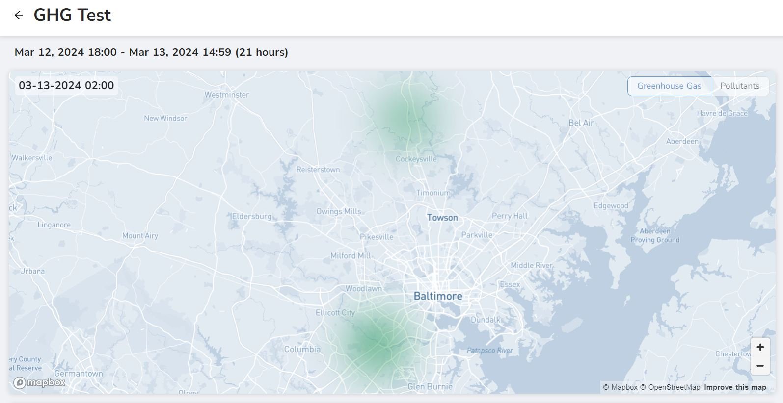 How do I generate and view a Greenhouse Gas report?