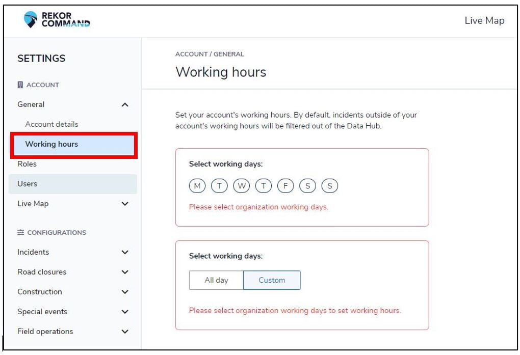 How Do I Use Working Hours?