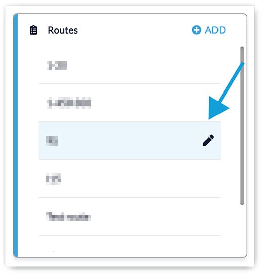 How do I add, edit, and delete routes?