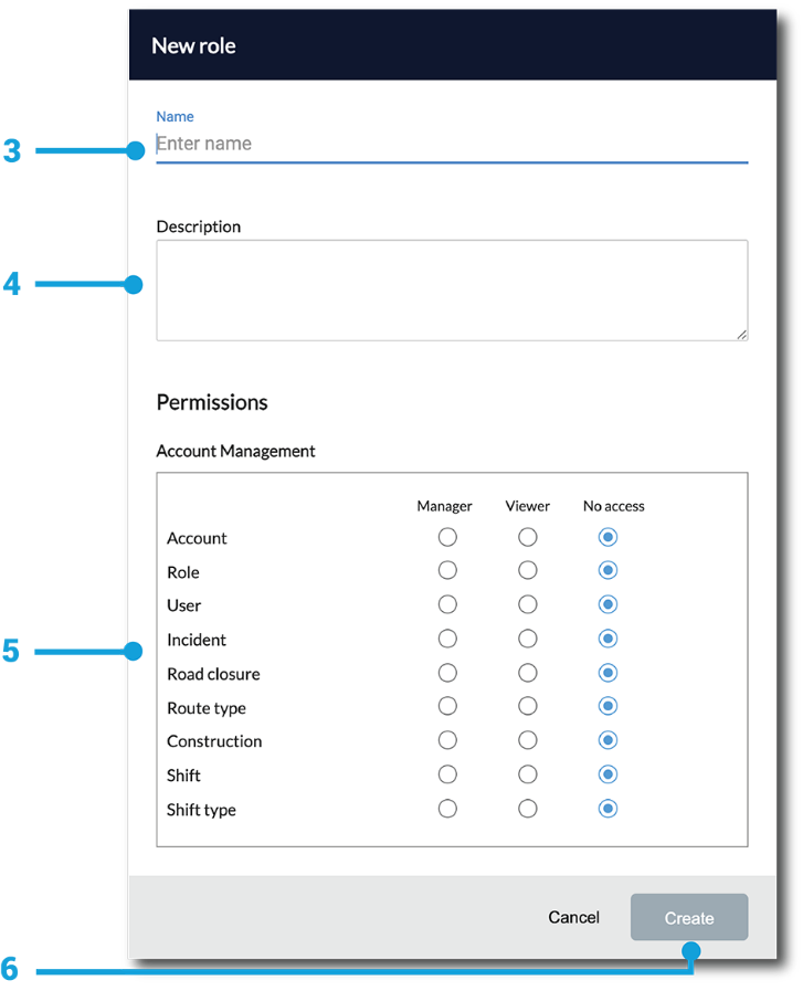 How can I create, edit, and delete roles?