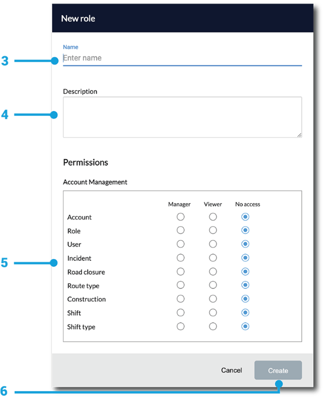 How can I create, edit, and delete roles?